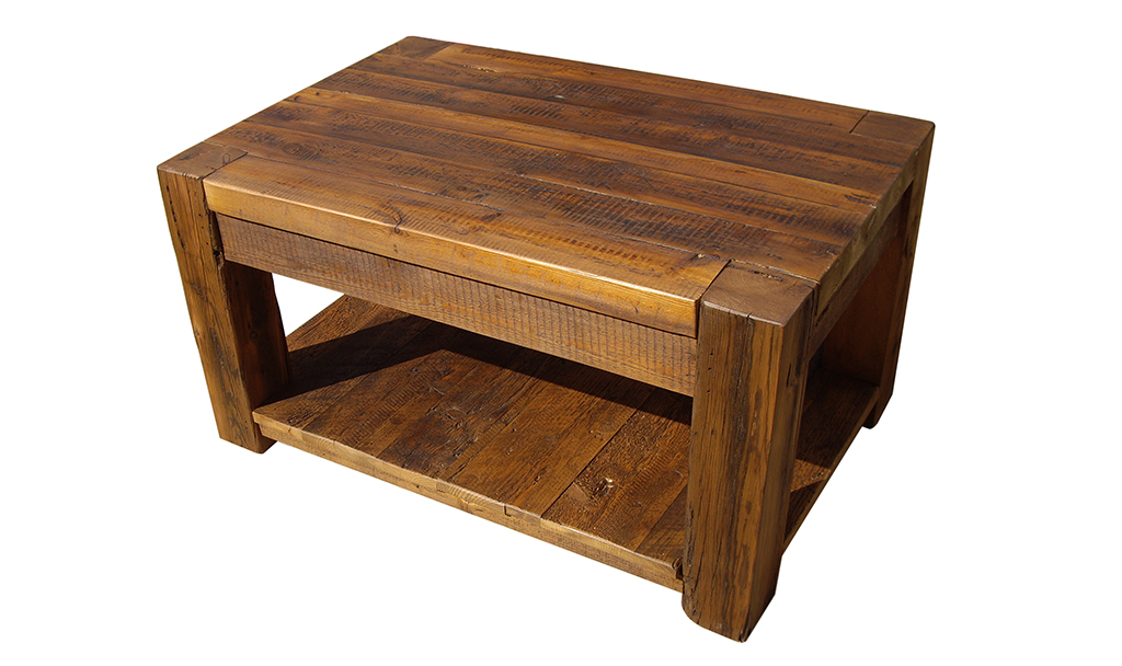 gate reclaimed coffee table